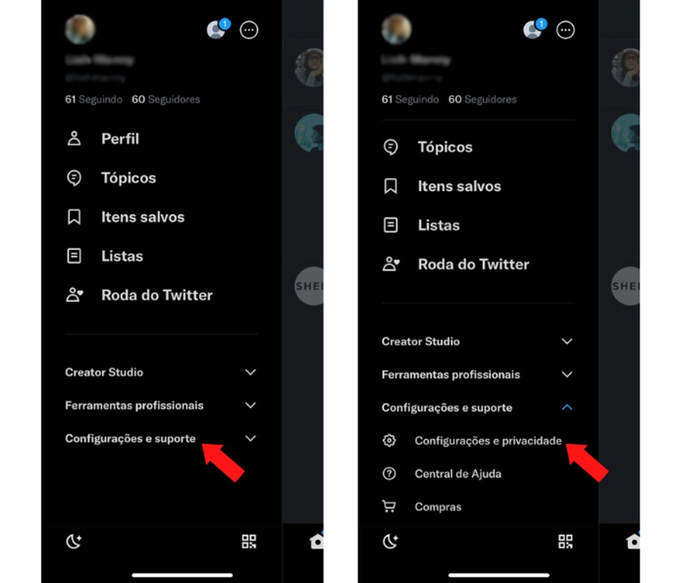 Como sair do Twitter pelo Android e pelo iPhone