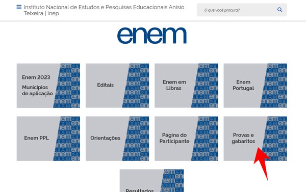 Gabarito oficial do Enem 2023: como conferir respostas no site do Inep