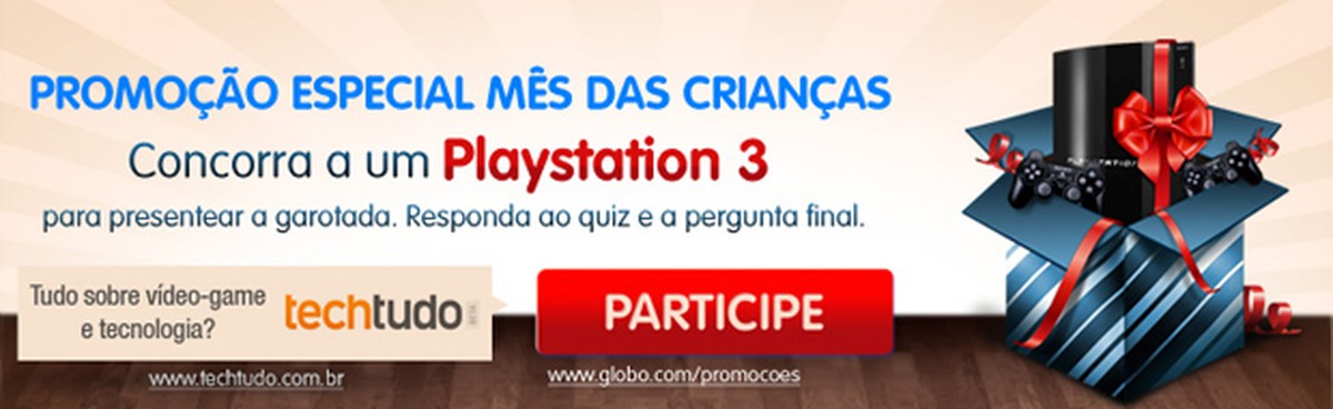 Promoção especial mês das crianças: concorra a um Playstation 3!
