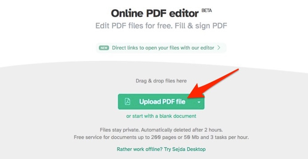 Como colocar link em PDF online com o Sejda
