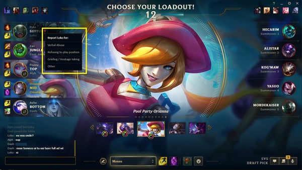 League of Legends: como reportar jogadores no LoL