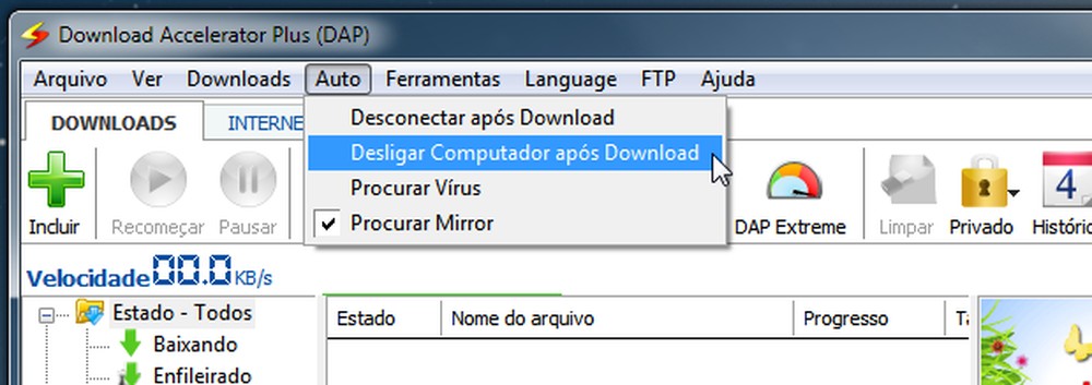 Como usar o DAP – Download Accelerator Plus