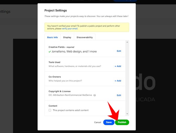 Como criar um portfólio online usando o Behance