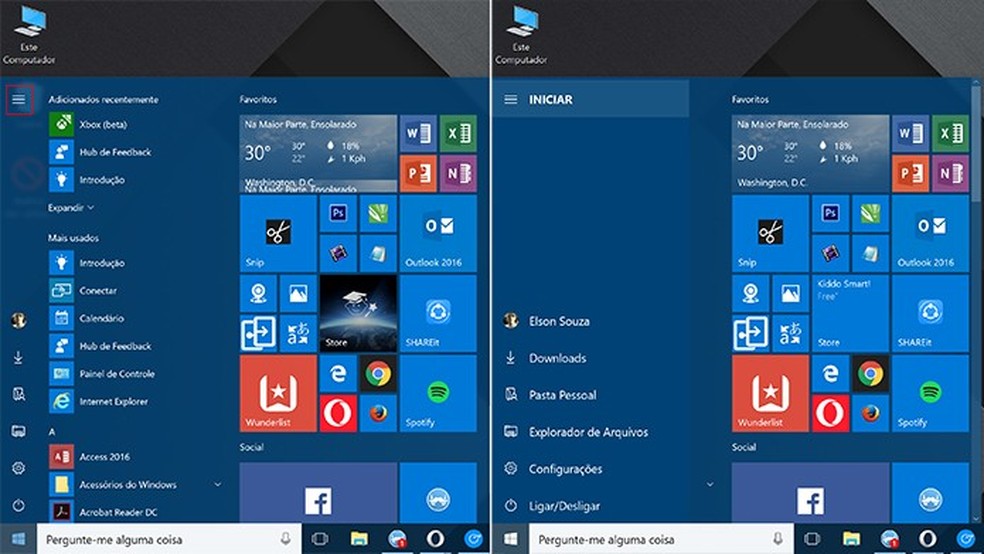 Sete dicas do novo Menu Iniciar do Windows 10 com Anniversary Update