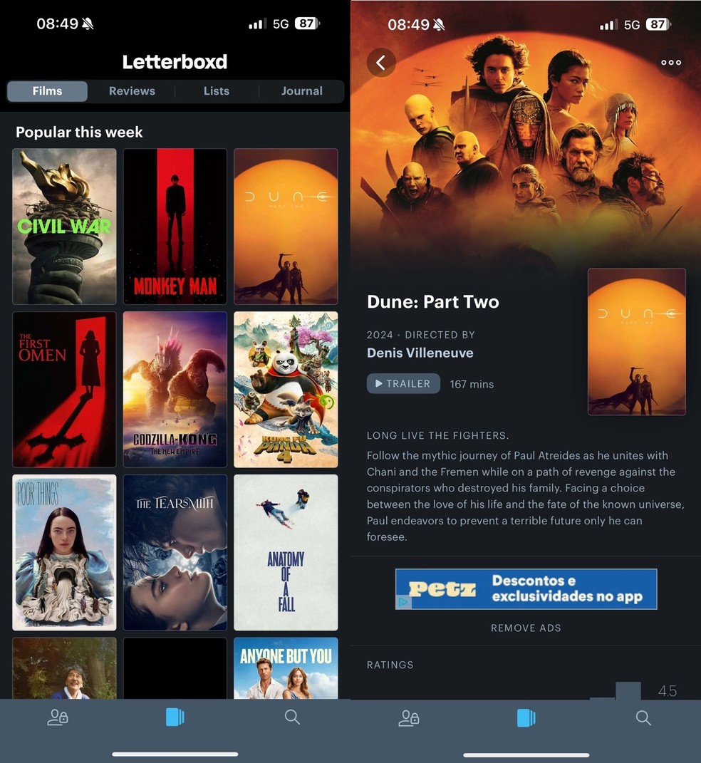 5 aplicativos de cinema que todo fã de filmes precisa ter no celular
