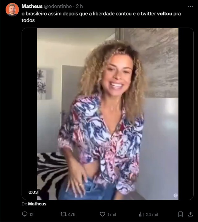 X (Twitter) voltou: usuários já conseguem postar na rede após desbloqueio