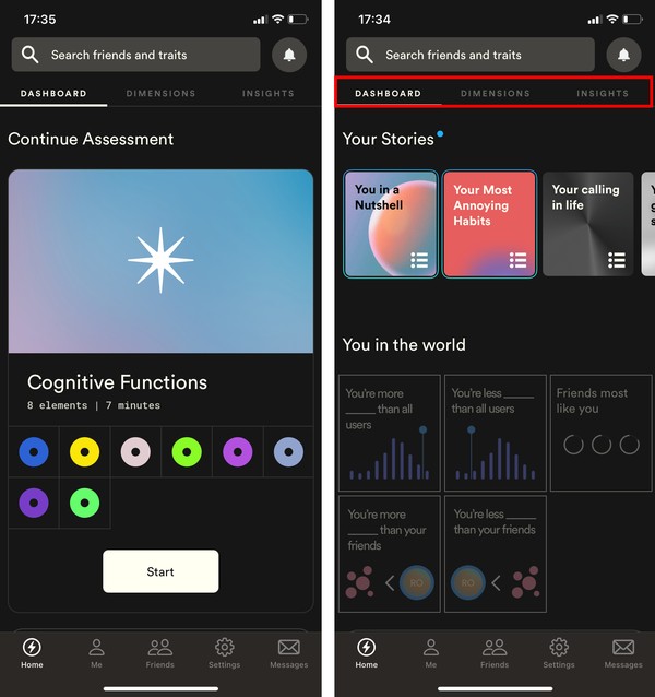 Quiz de personalidade: como saber mais sobre você com o app Dimensional