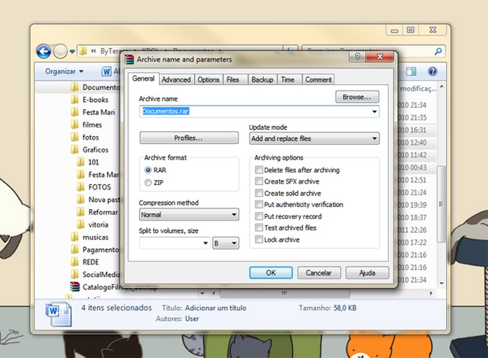 Como usar o WinRar para compactar e descompactar arquivos