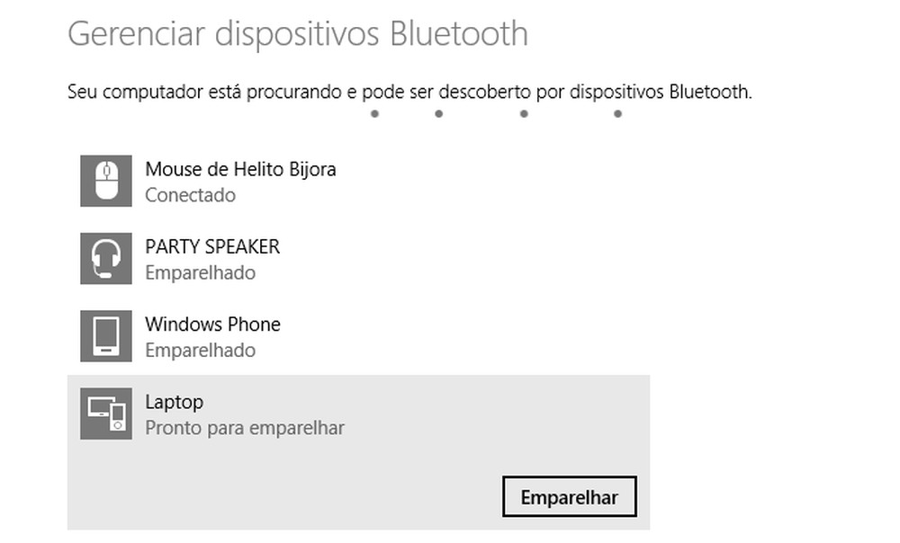Como ativar e usar Bluetooth no Windows 8.1