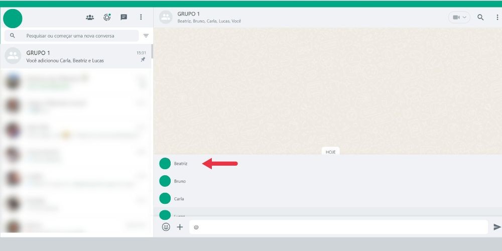 Como marcar todos no grupo do WhatsApp