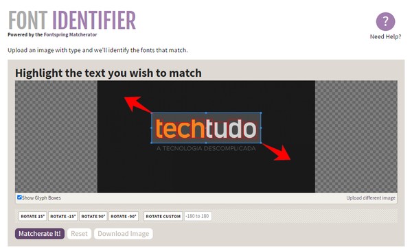 Como descobrir fonte por imagem online usando o Font Squirrel