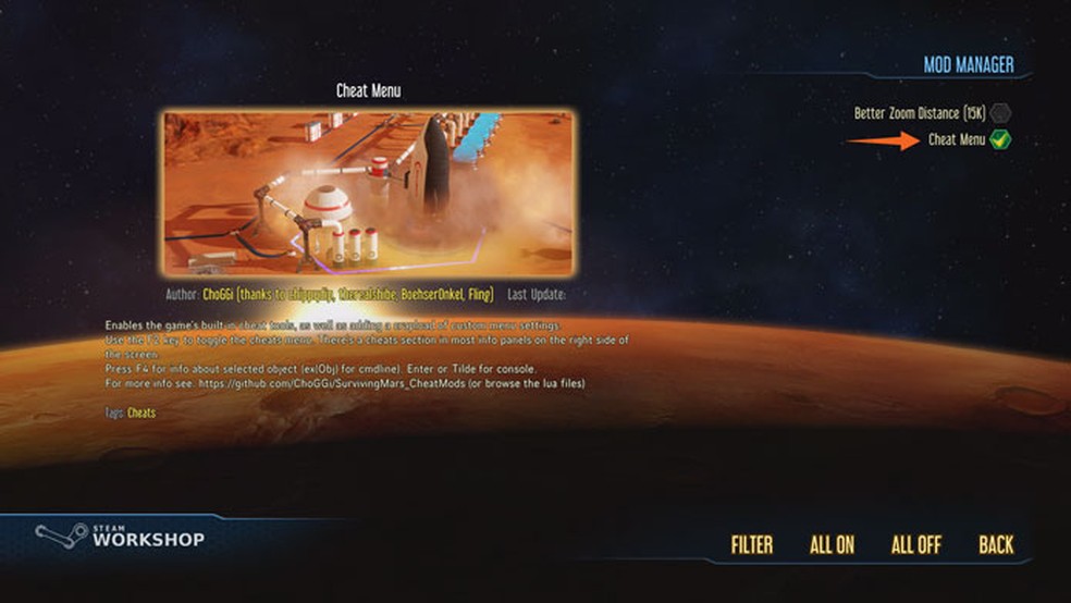 Como baixar mods e cheats para Surviving Mars, novo game de estratégia