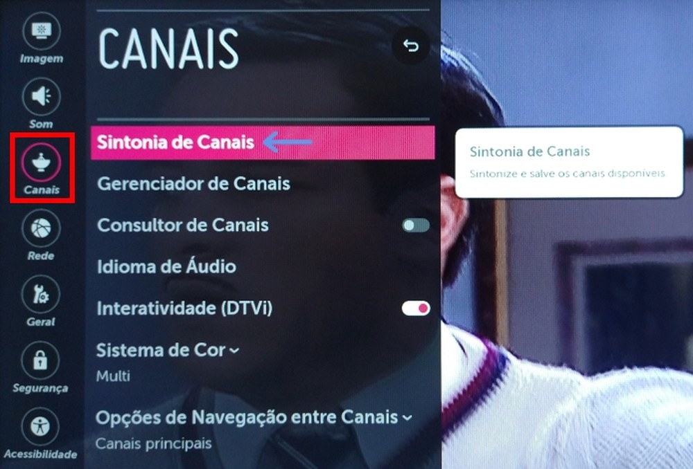 Como sintonizar os canais na smart TV LG