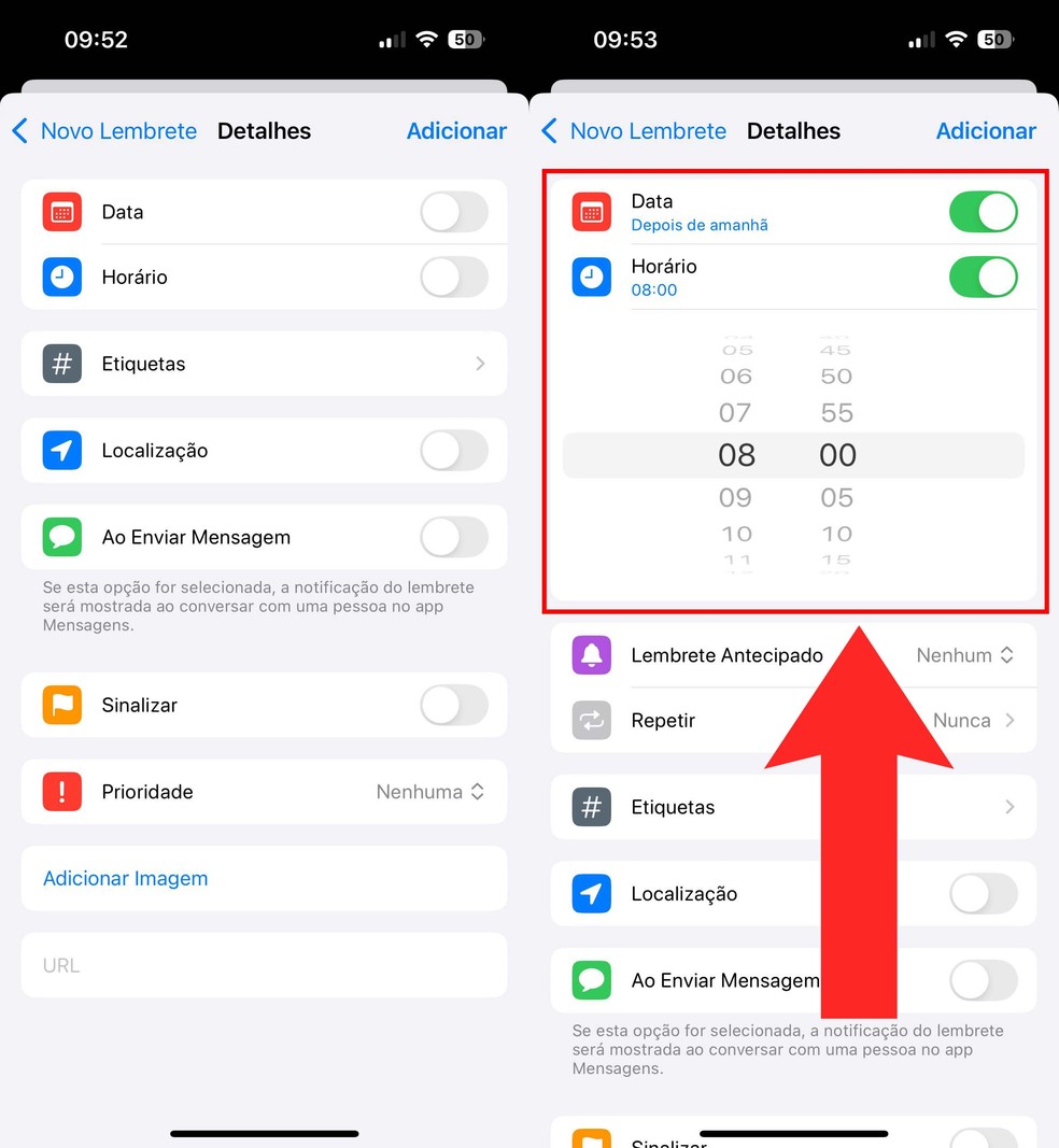 Como colocar lembrete na tela do celular Android ou iPhone (iOS)