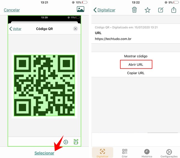 Como transformar link em QR Code