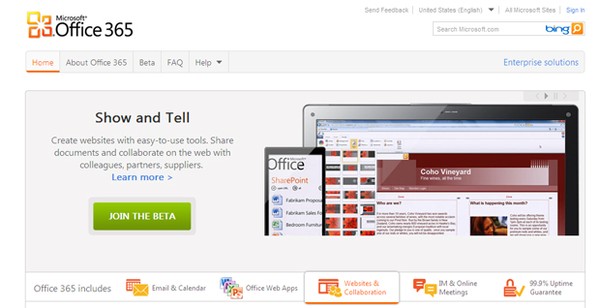 Office 365 entra em estágio Beta