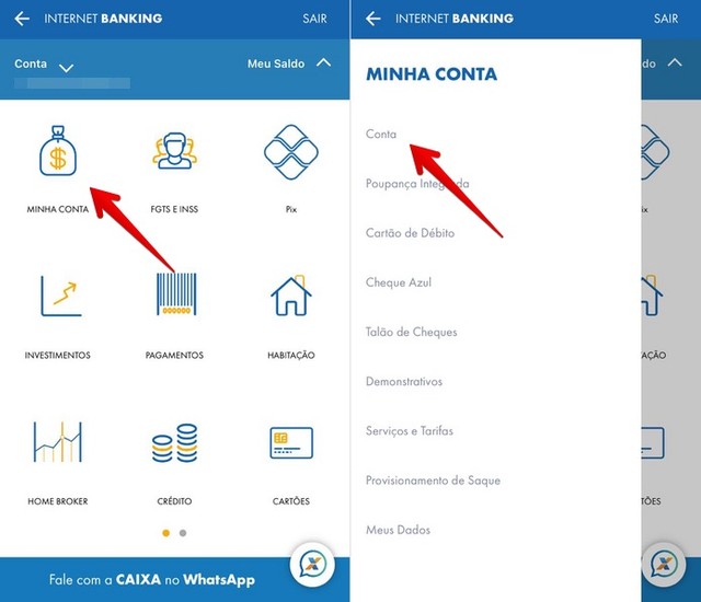 Como ver o extrato no aplicativo da Caixa