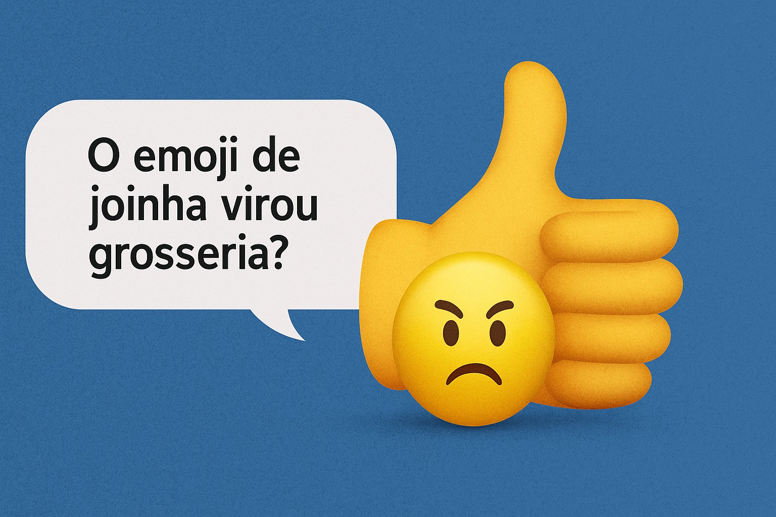 Você ainda manda este emoji (👍)? O 'joinha' virou sinal de grosseria