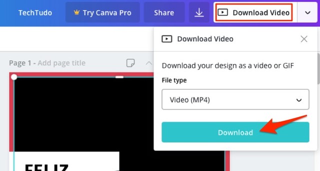 Como editar vídeos no Canva