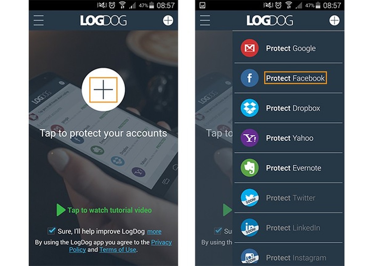 LogDog: proteja suas contas de acessos indevidos no celular