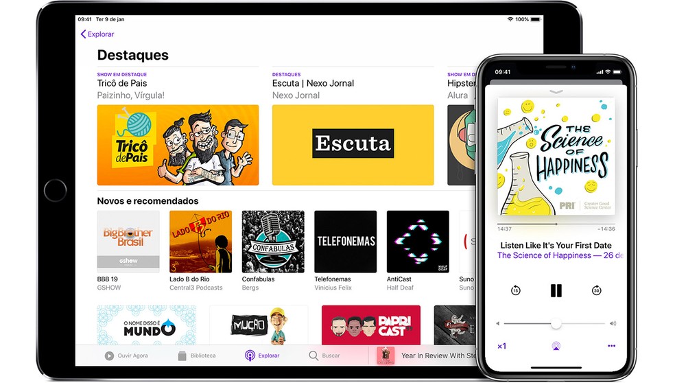 Como usar o app Apple Podcasts no iPhone ou iPad (iOS)
