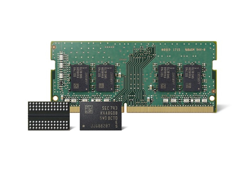 Samsung começa a desenvolver o menor chip de memória DRAM do mundo