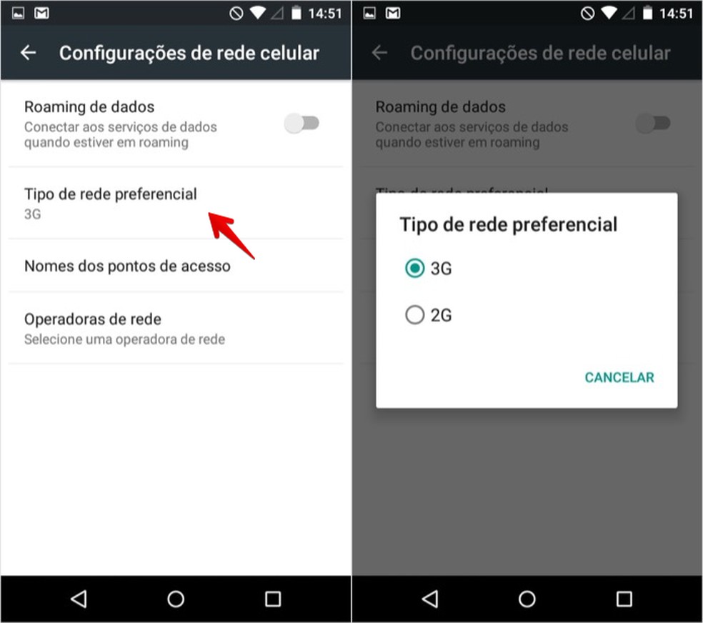 Moto G 2: como alternar entre a rede 2G e 3G