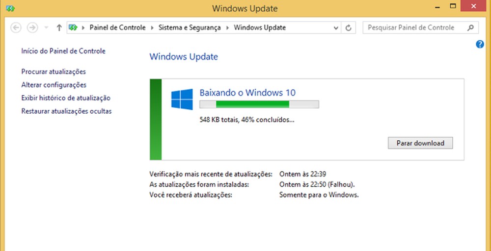 Como atualizar do Windows 8 para Windows 10