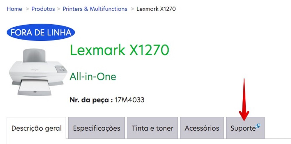 Como baixar e instalar o driver da impressora Lexmark X1270