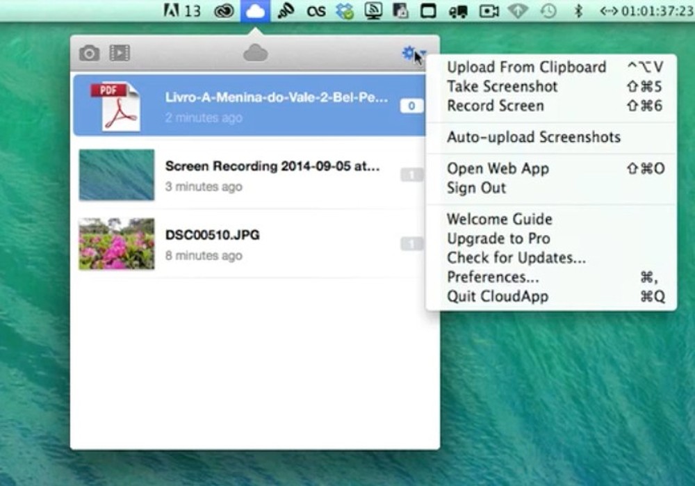 Como usar o Cloudapp para compartilhar fotos, arquivos e vídeos no Mac