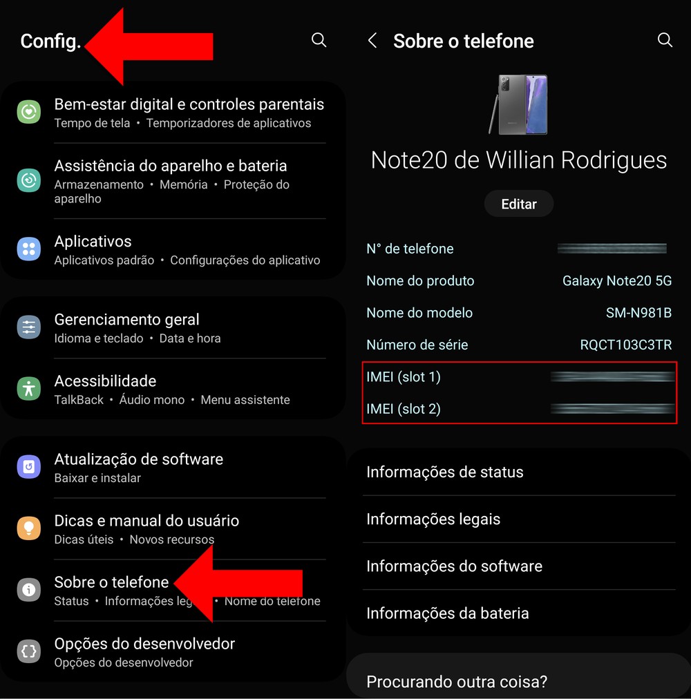 Como ver o IMEI do celular Samsung? Saiba maneiras de checar código