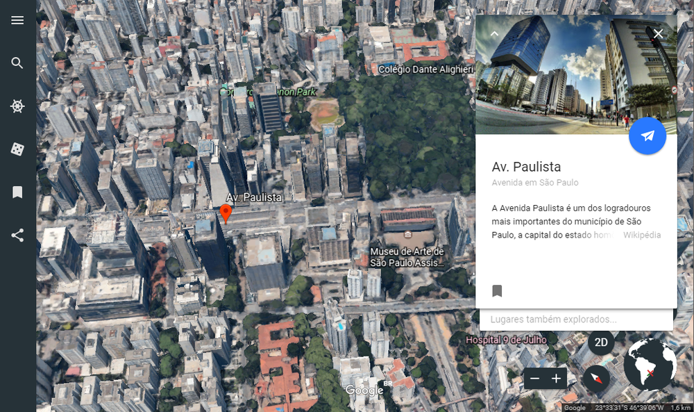 Cinco funções do Google Earth na Web para conhecer o mundo em 3D