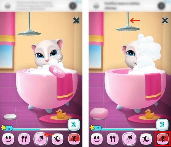 Como usar o Minha Talking Angela, jogo da gatinha falante para celular