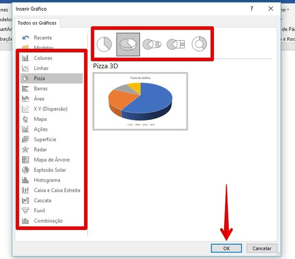 Como fazer gráfico no Word