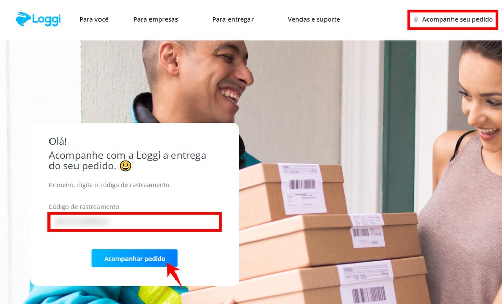 Como rastrear um pedido na Loggi