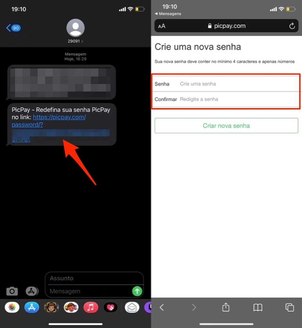 Como recuperar a senha do PicPay