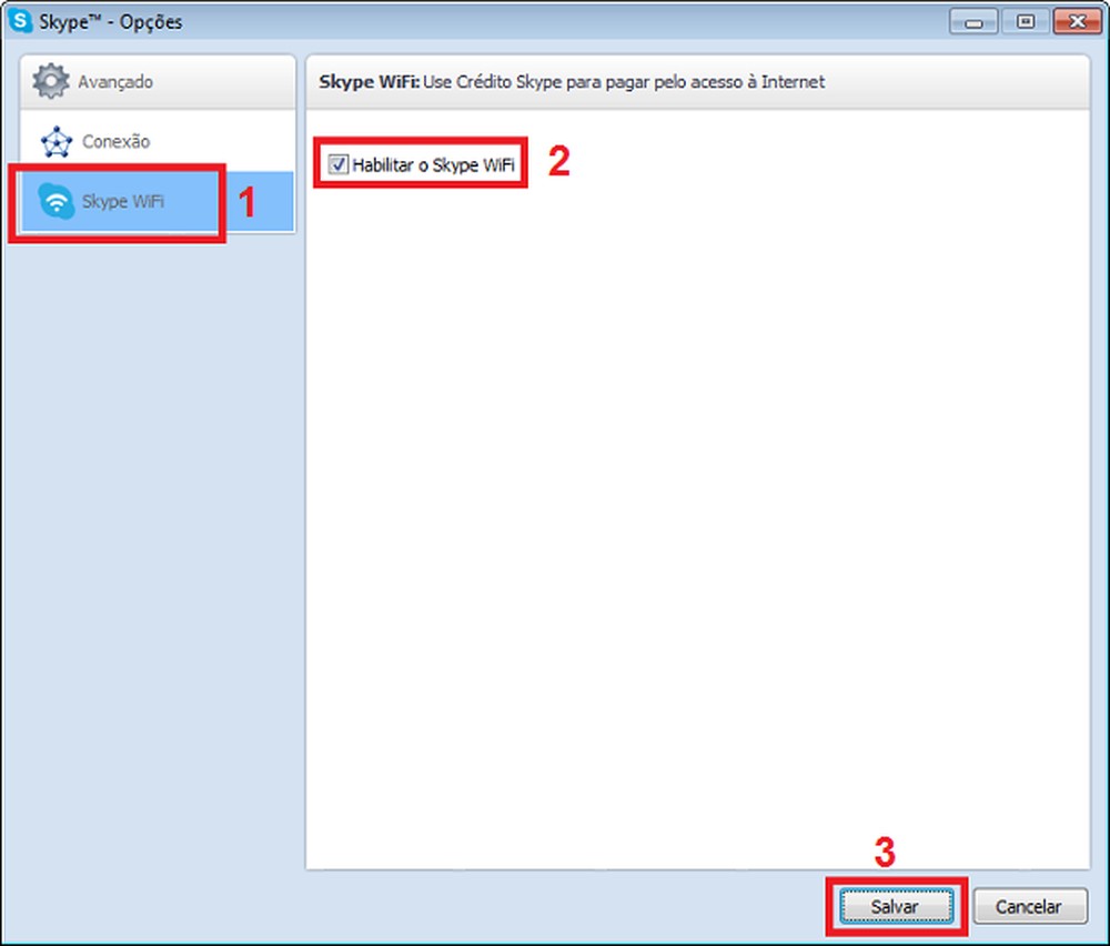 Como acessar e usar o Skype WiFi no Skype para Windows