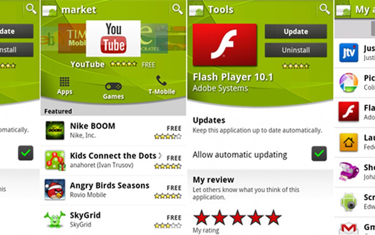 Android Market troca de roupa e melhora o desempenho
