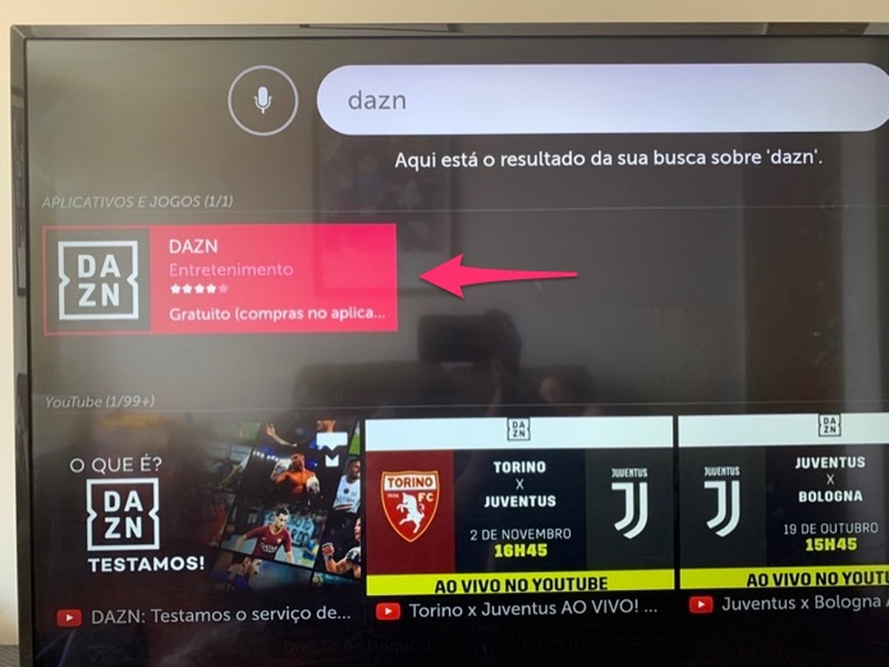 Como baixar o DAZN na smart TV LG
