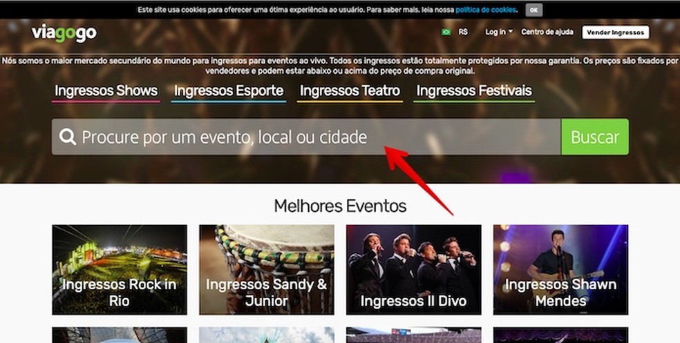 Como comprar ingressos pelo Viagogo