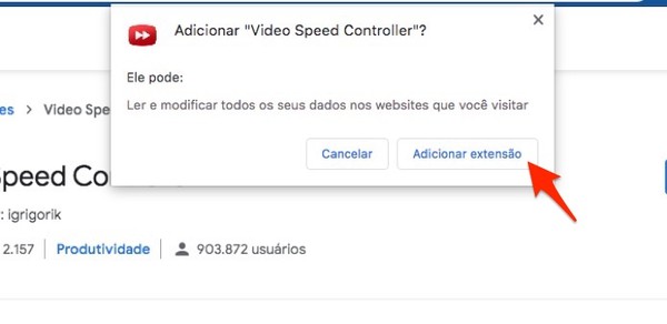 Como usar a extensão Video Speed Controller para acelerar vídeos no Chrome
