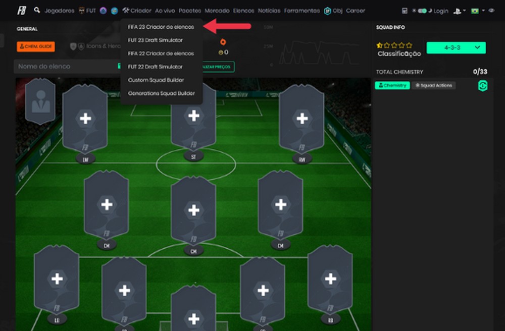 Futbin: tudo sobre o site para fazer os Desafios de Elenco do FIFA 23