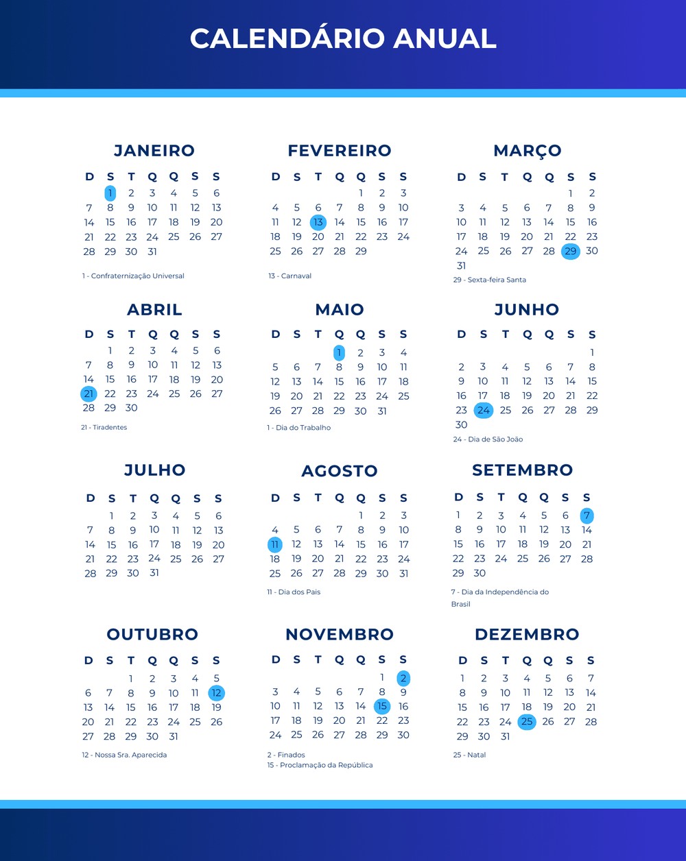 Calendário em PDF para imprimir: aprenda como criar e a baixar