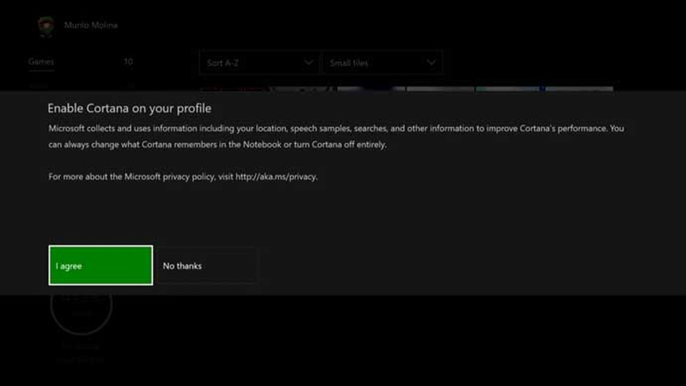 Como usar a assistente Cortana no console Xbox One