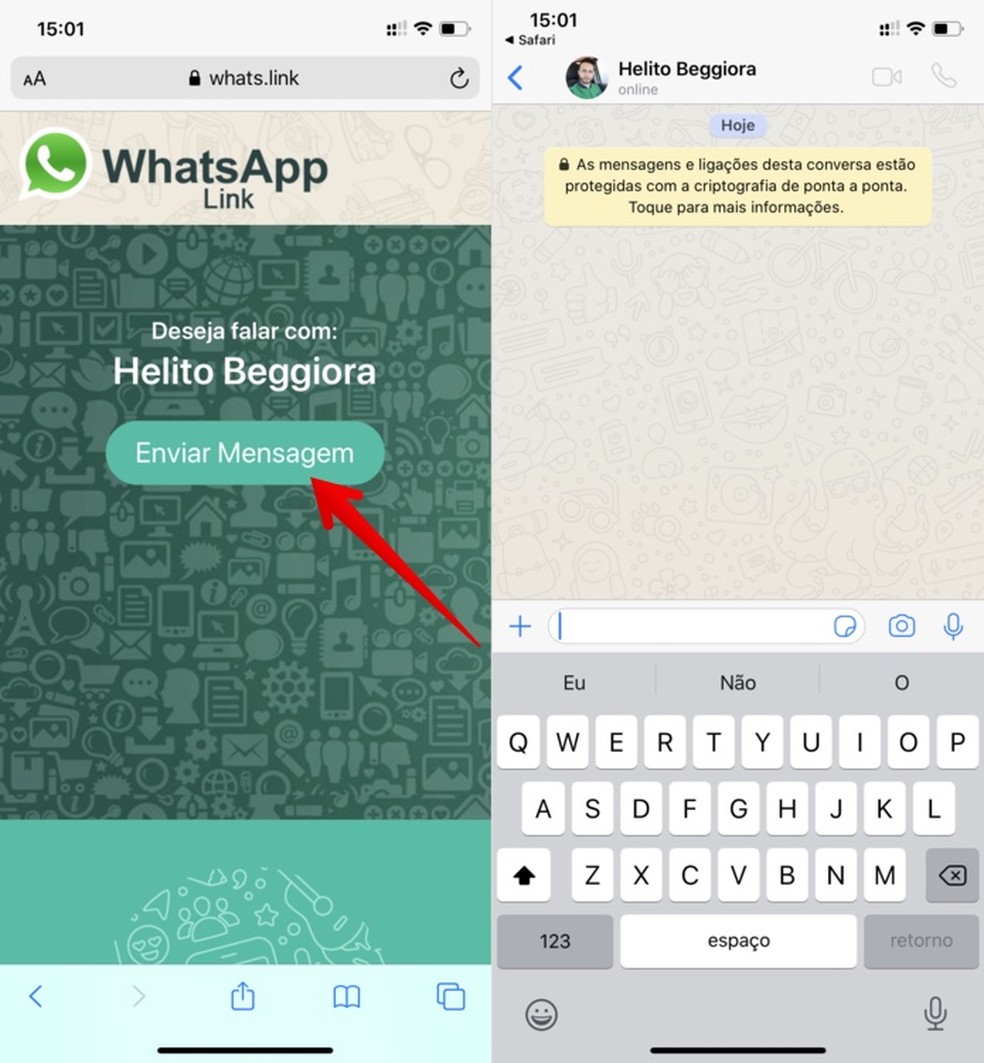 Como criar um link direto para seu número do WhatsApp com whats.link