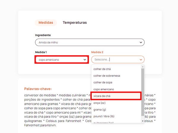Conversor de medidas culinárias: veja como usar site