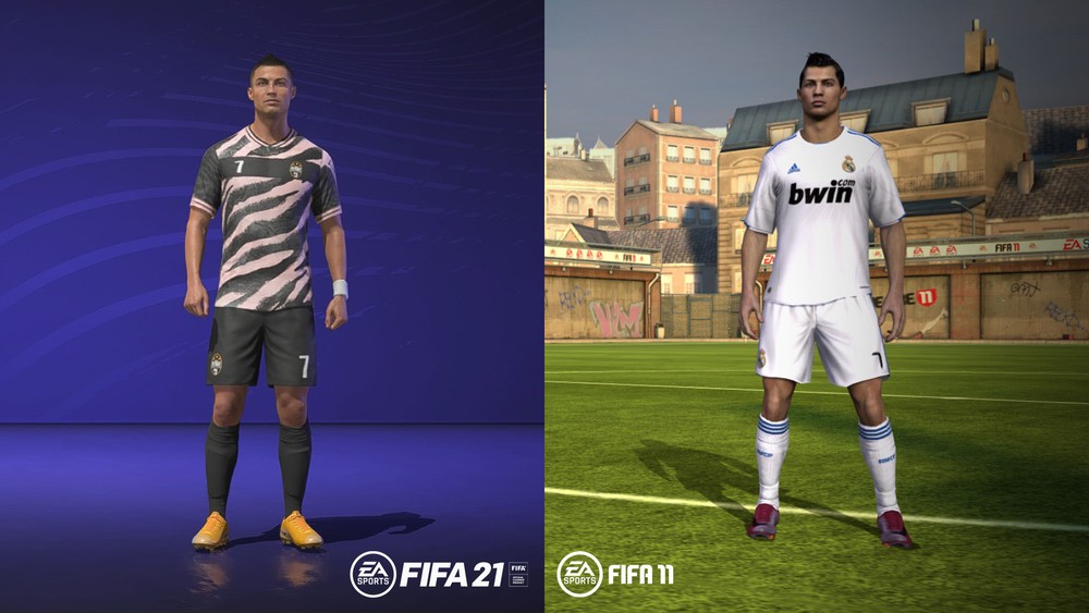FIFA 21 vs FIFA 11: confira a evolução visual dos principais jogadores