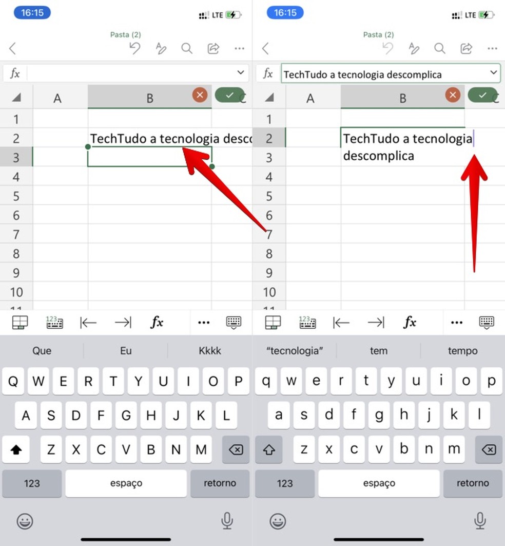 Como dar enter no Excel e inserir quebra de linha em uma célula