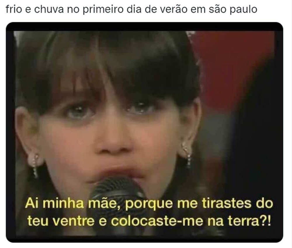 Verão começa com chuva e frio, e internautas reclamam com memes; veja