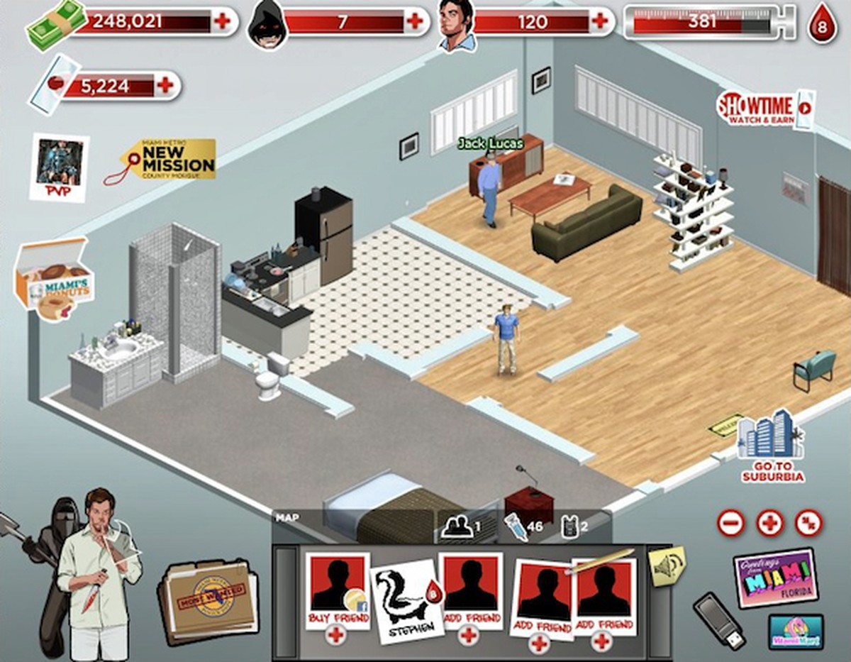 Série de TV Dexter ganha game gratuito no Facebook